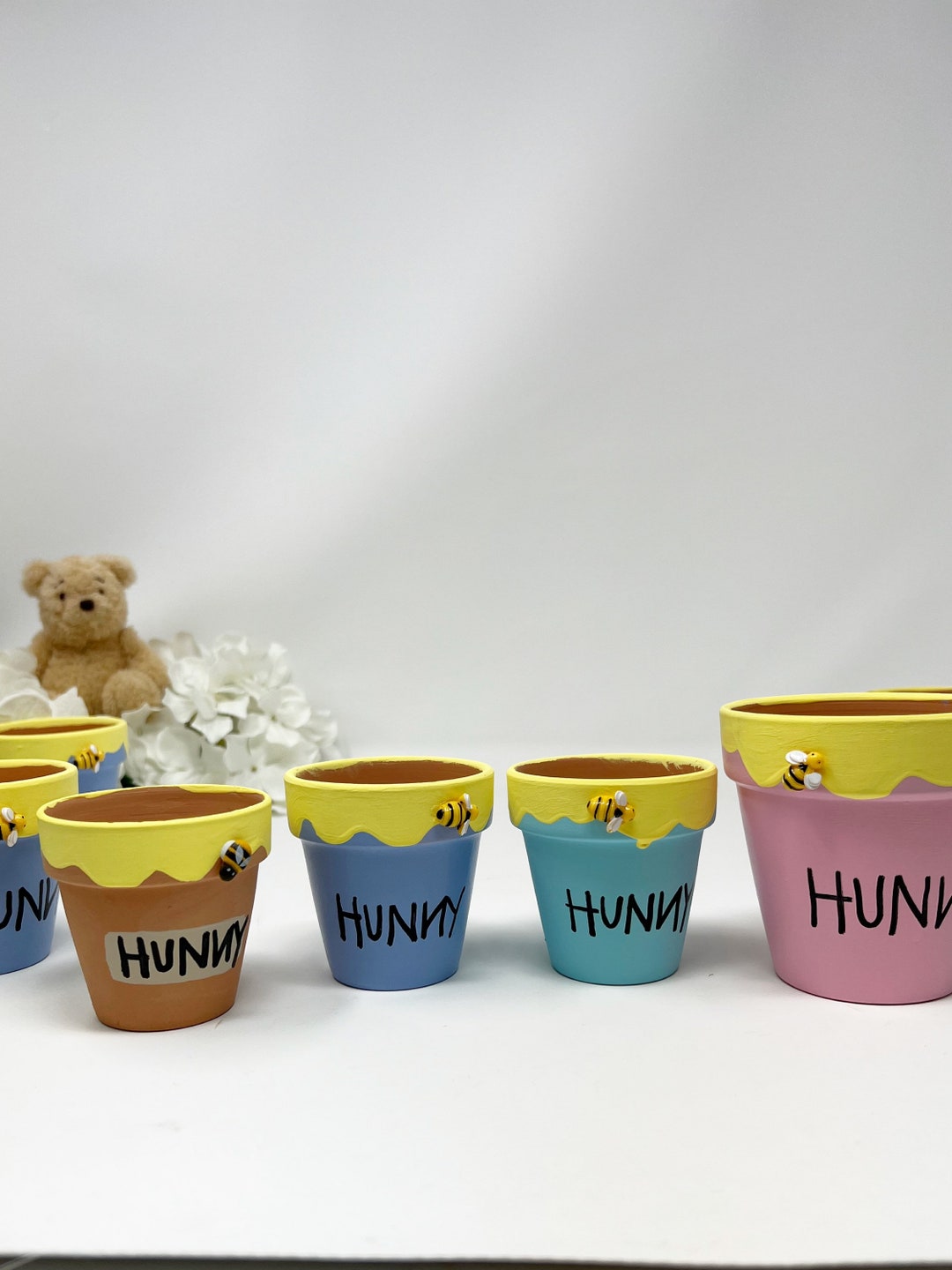 Winnie the Pooh Terra Cotta Hunny Pots Centerpieces Party - Etsy