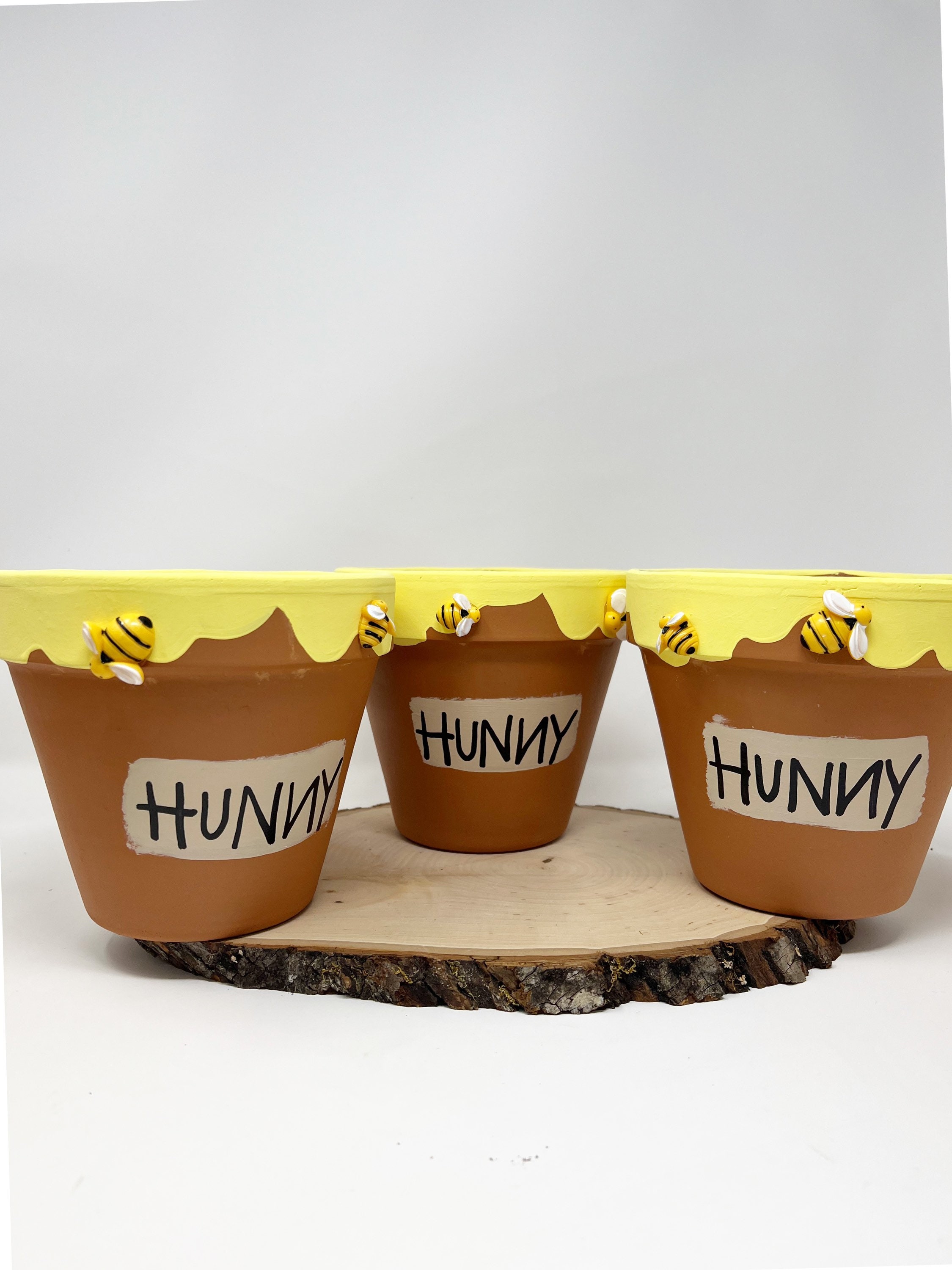 Winnie the Pooh Terracotta Hunny Pots Centerpieces , Honey Pot Party ...