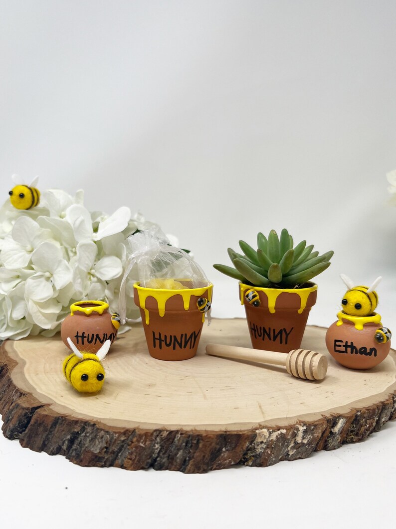 Winnie the Pooh Terracotta Hunny Pots Centerpieces Honey Pot - Etsy