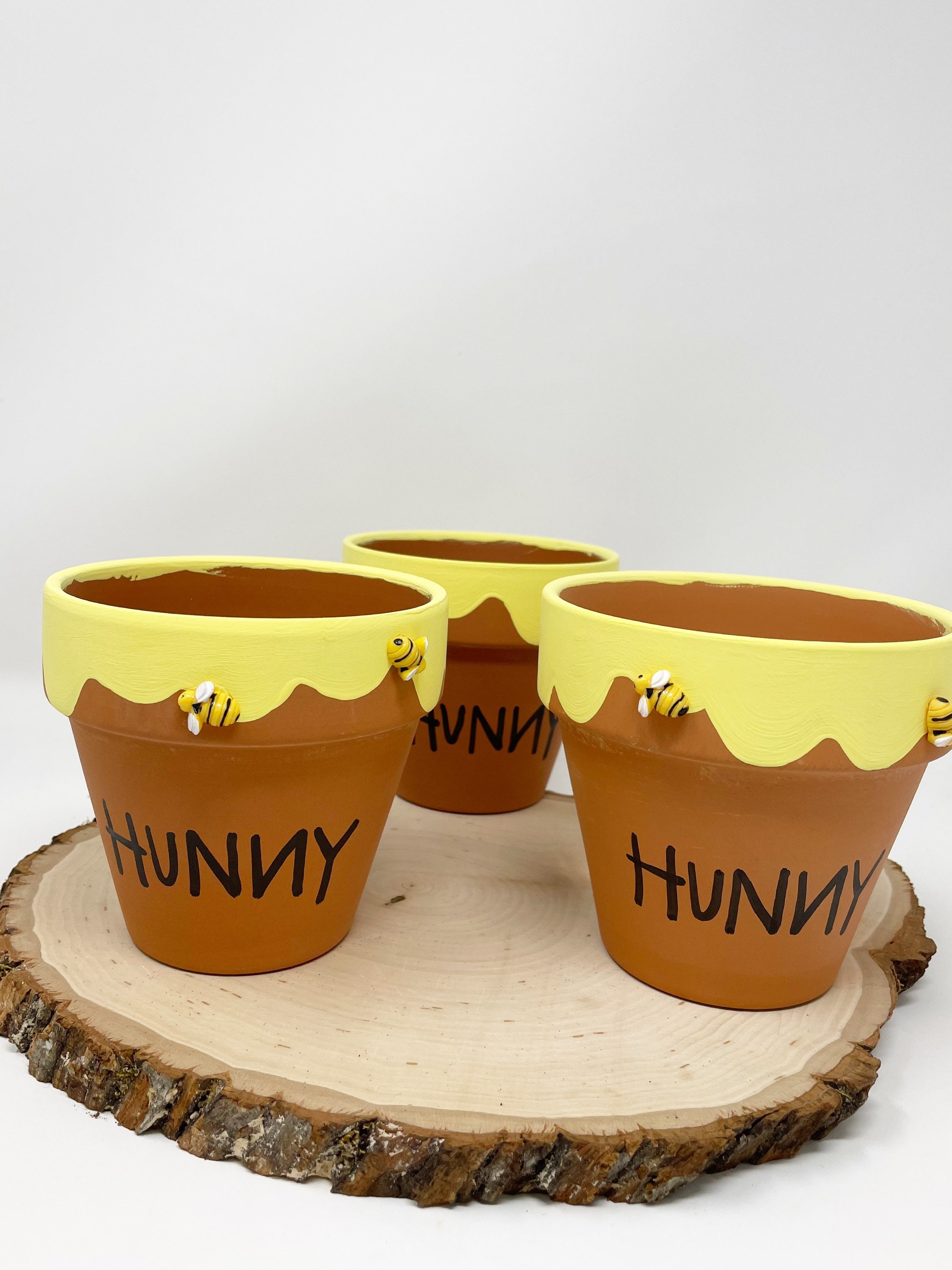 Winnie the Pooh Terracotta Hunny Pots Centerpieces , Honey Pot Party ...