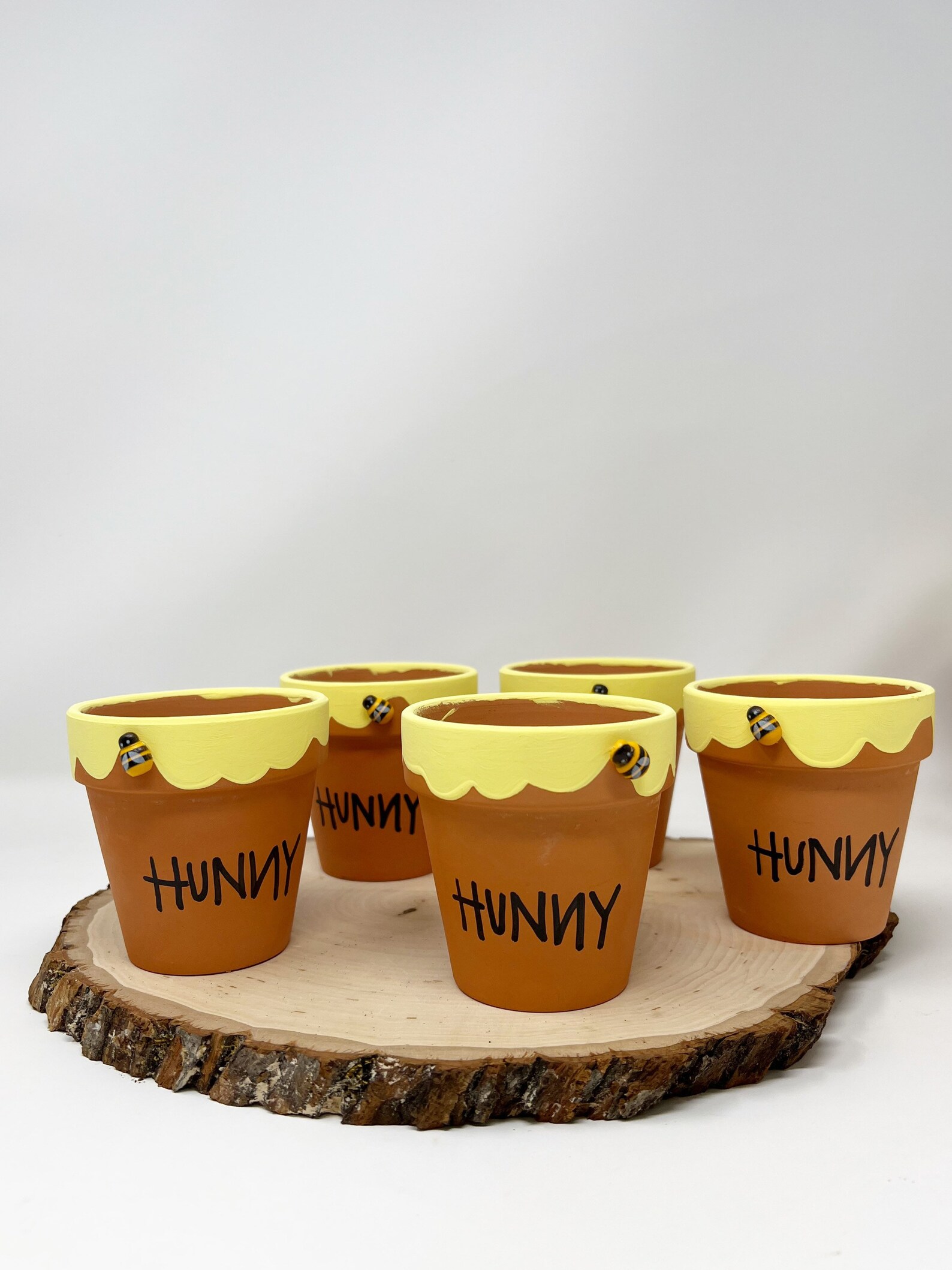 Winnie the Pooh Terracotta Hunny Pots Centerpieces , Honey Pot Party ...