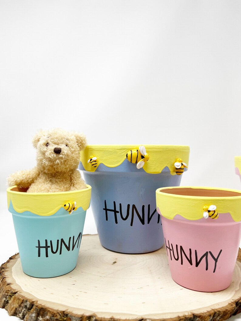 Winnie the Pooh Terra Cotta Hunny Pots Centerpieces Party Favors for ...