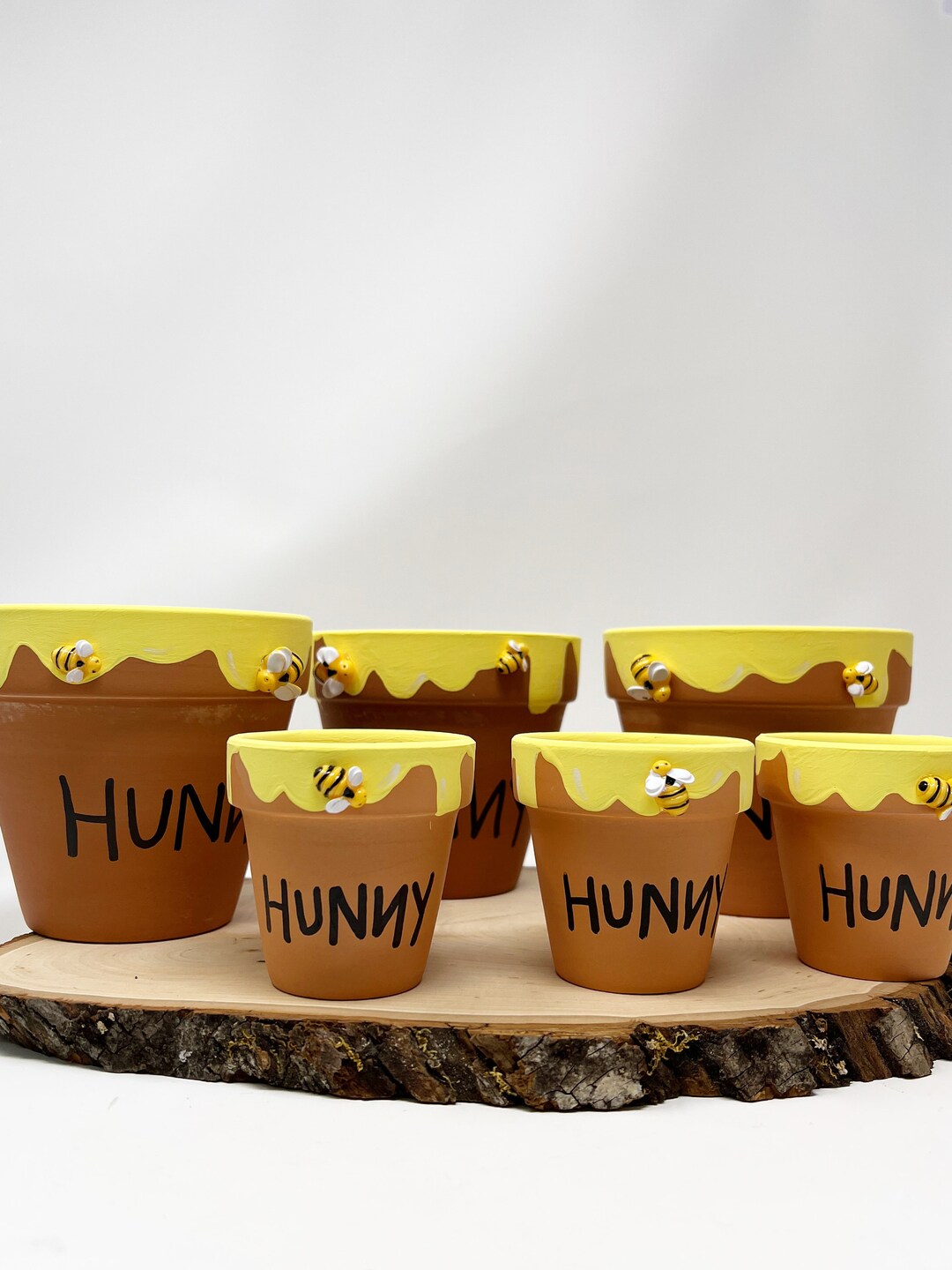 Winnie the Pooh Terracotta Hunny Pots Centerpieces Honey Pot - Etsy