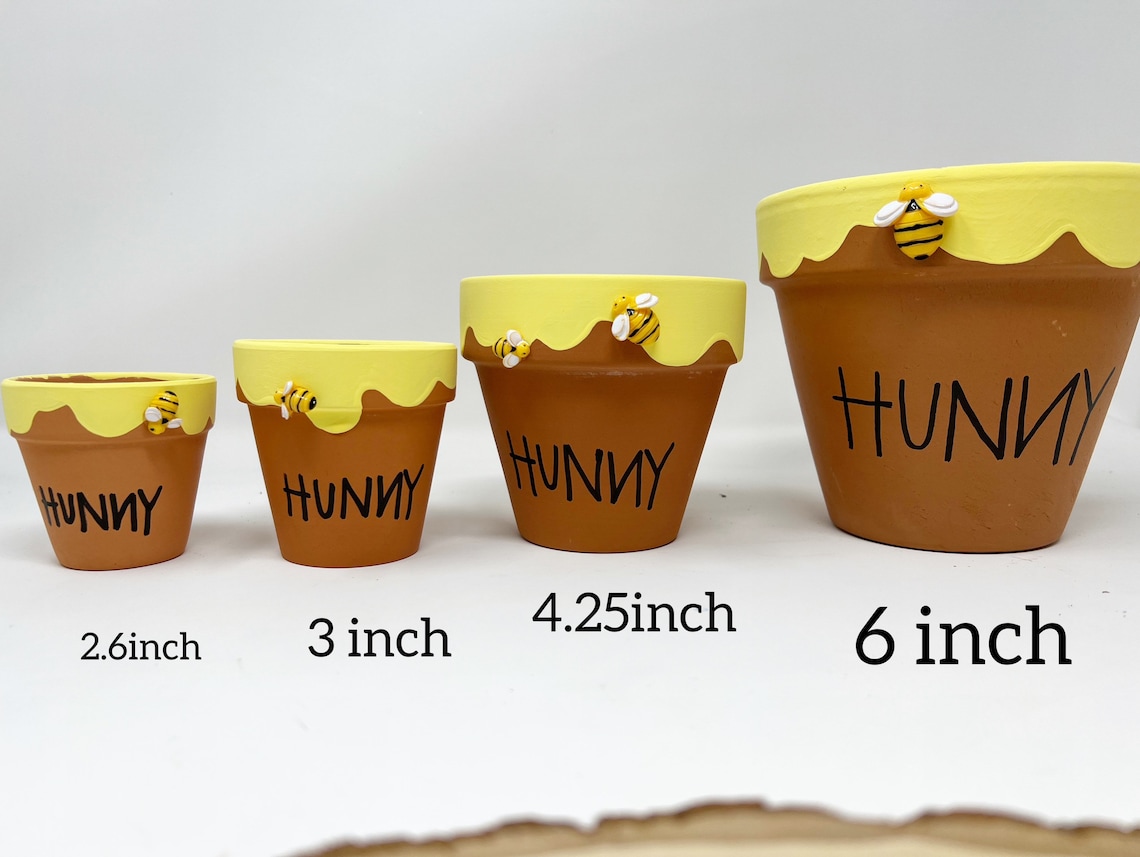 Winnie the Pooh Terracotta Hunny Pots Centerpieces , Honey Pot Party ...