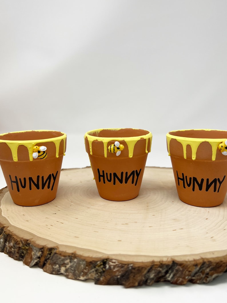 Winnie the Pooh Terracotta Hunny Pots Centerpieces , Honey Pot Party ...