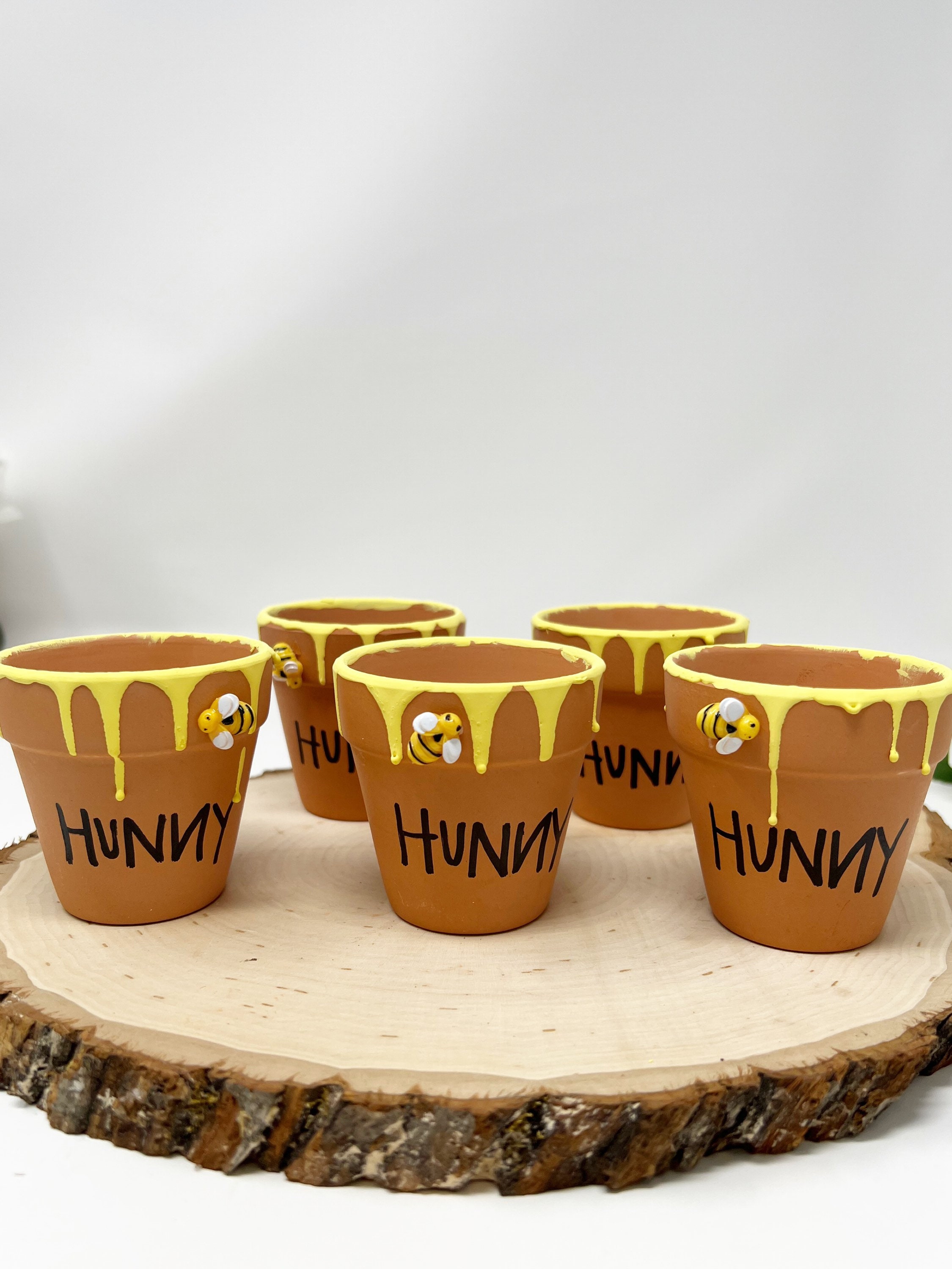 Winnie the Pooh Terracotta Hunny Pots Centerpieces , Honey Pot Party ...