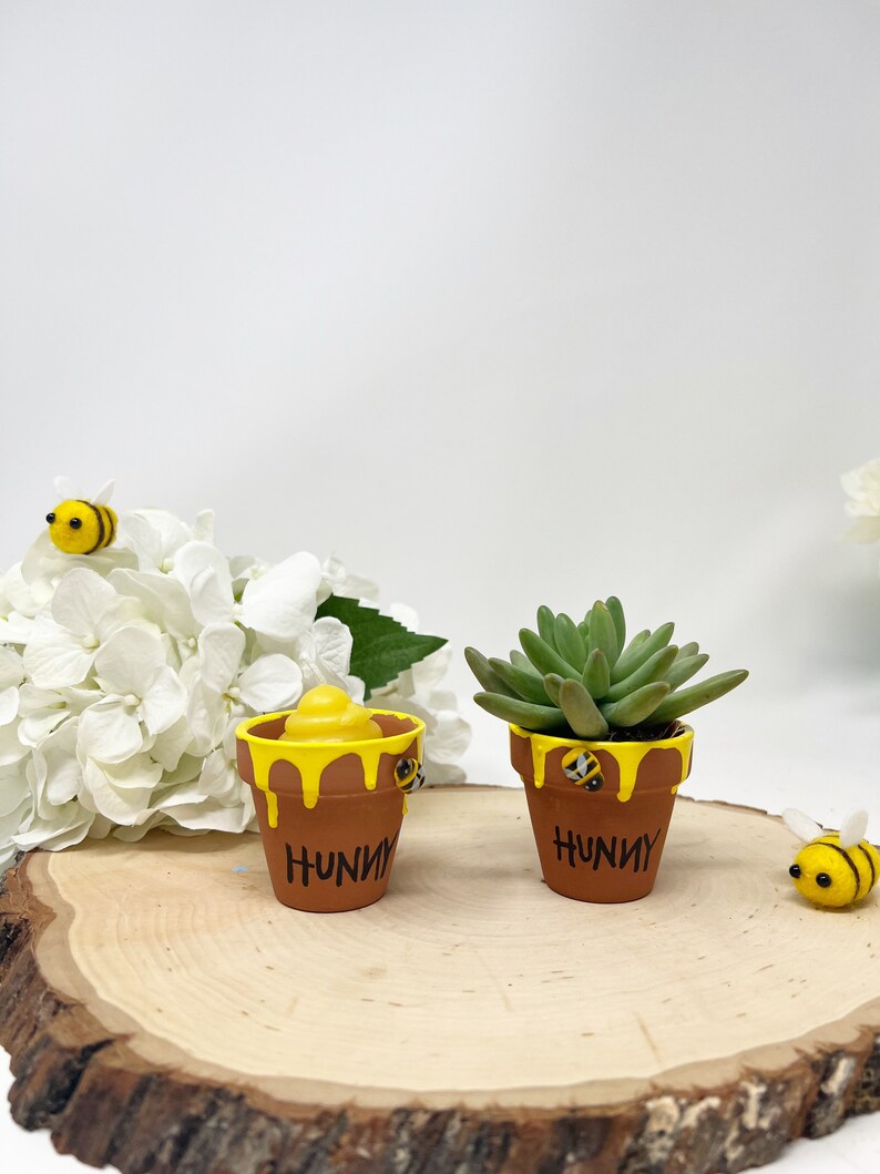 Winnie the Pooh Terracotta Hunny Pots Centerpieces Honey Pot - Etsy