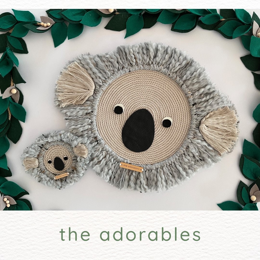 Koala Animal Wall Hanging Extra Large lulu the Koala Nursery Decor ...