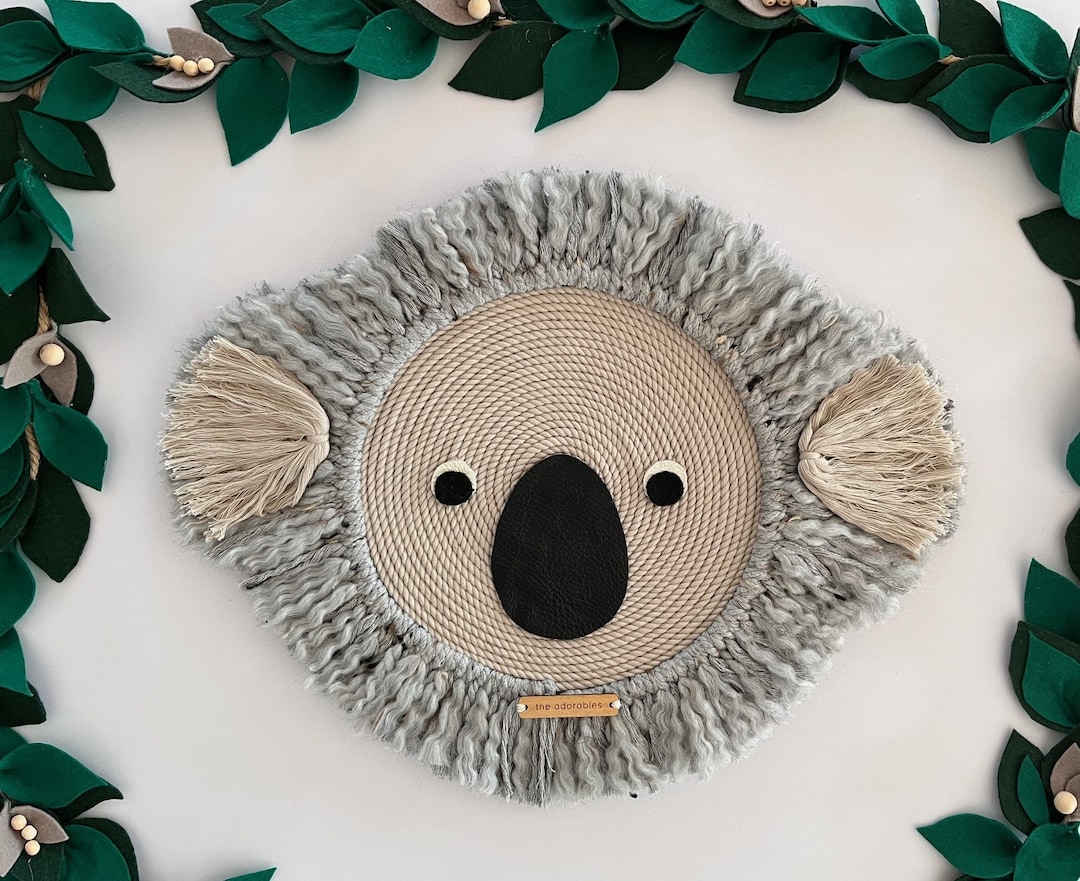 Koala Animal Wall Hanging Extra Large lulu the Koala Nursery Decor ...