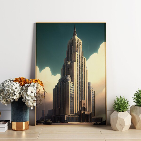 Skyscraper Art Deco - Etsy