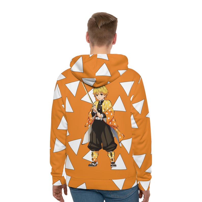 Custom Anime Zenitsu Back to School Men's Hoodie AOP - Etsy