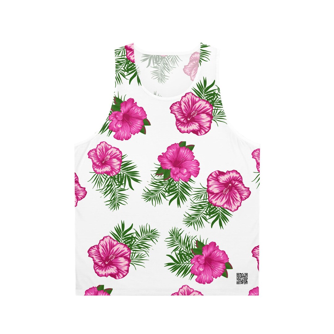 Tropical Tank Top Hawaiian Beach Sleeveless Shirt Summer Vacation ...