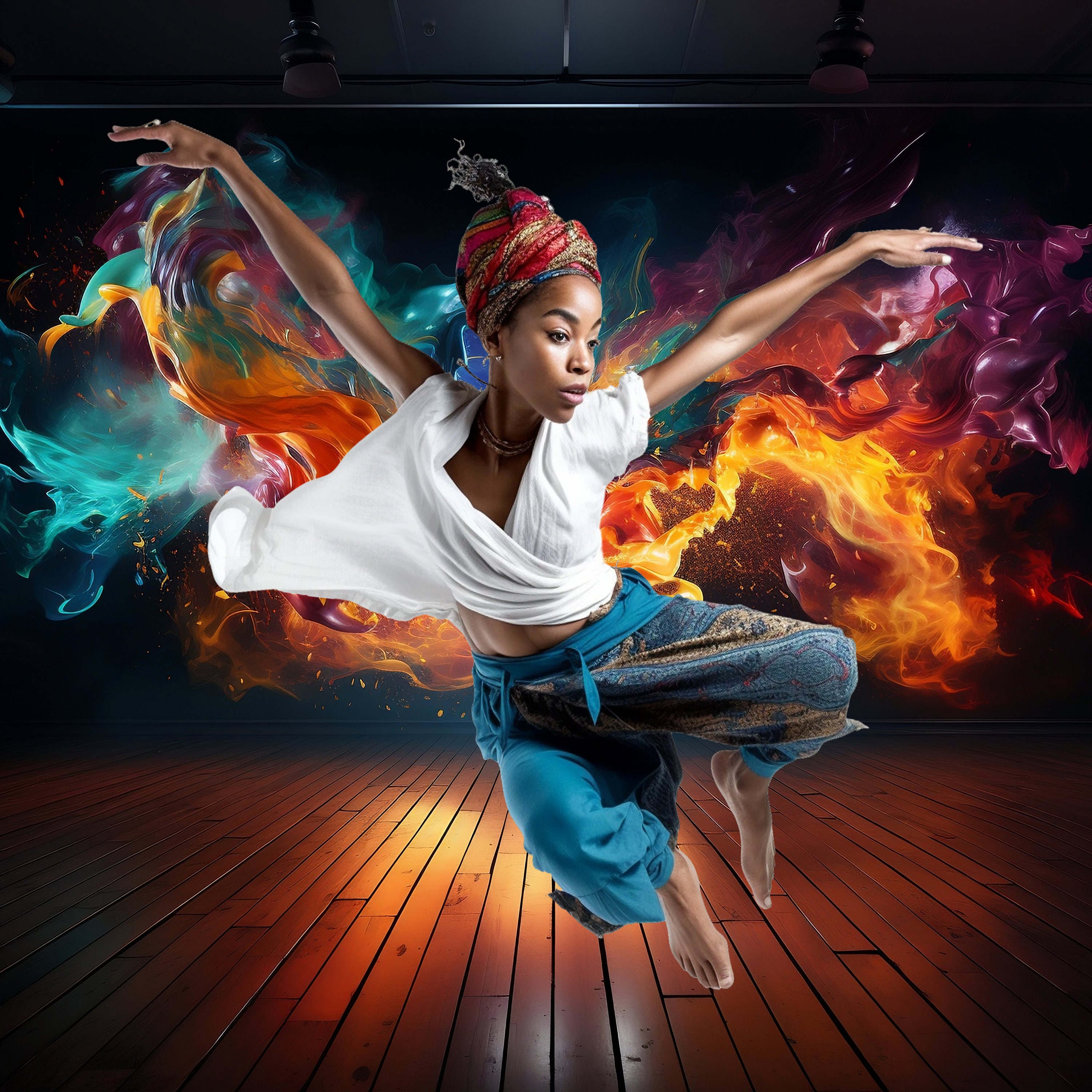 Digital Lights Backdrops, Colorful Digital Lights Photo Backgrounds for ...