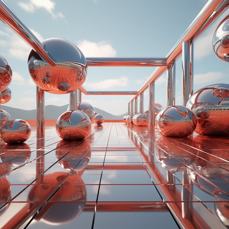 Reflective Ball Backdrop Overlays,digital Backgrounds for Photoshop ...