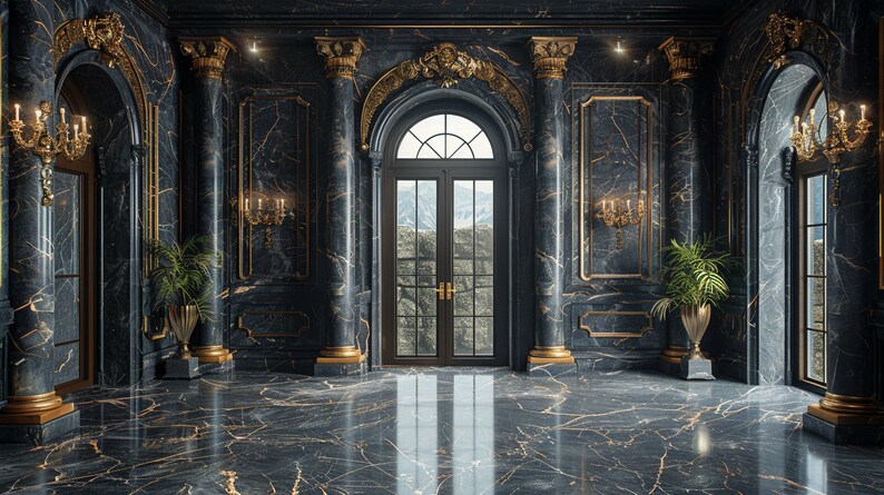 Grand Hallway Digital Backdrop, Wedding Background, Maternity Backdrop ...