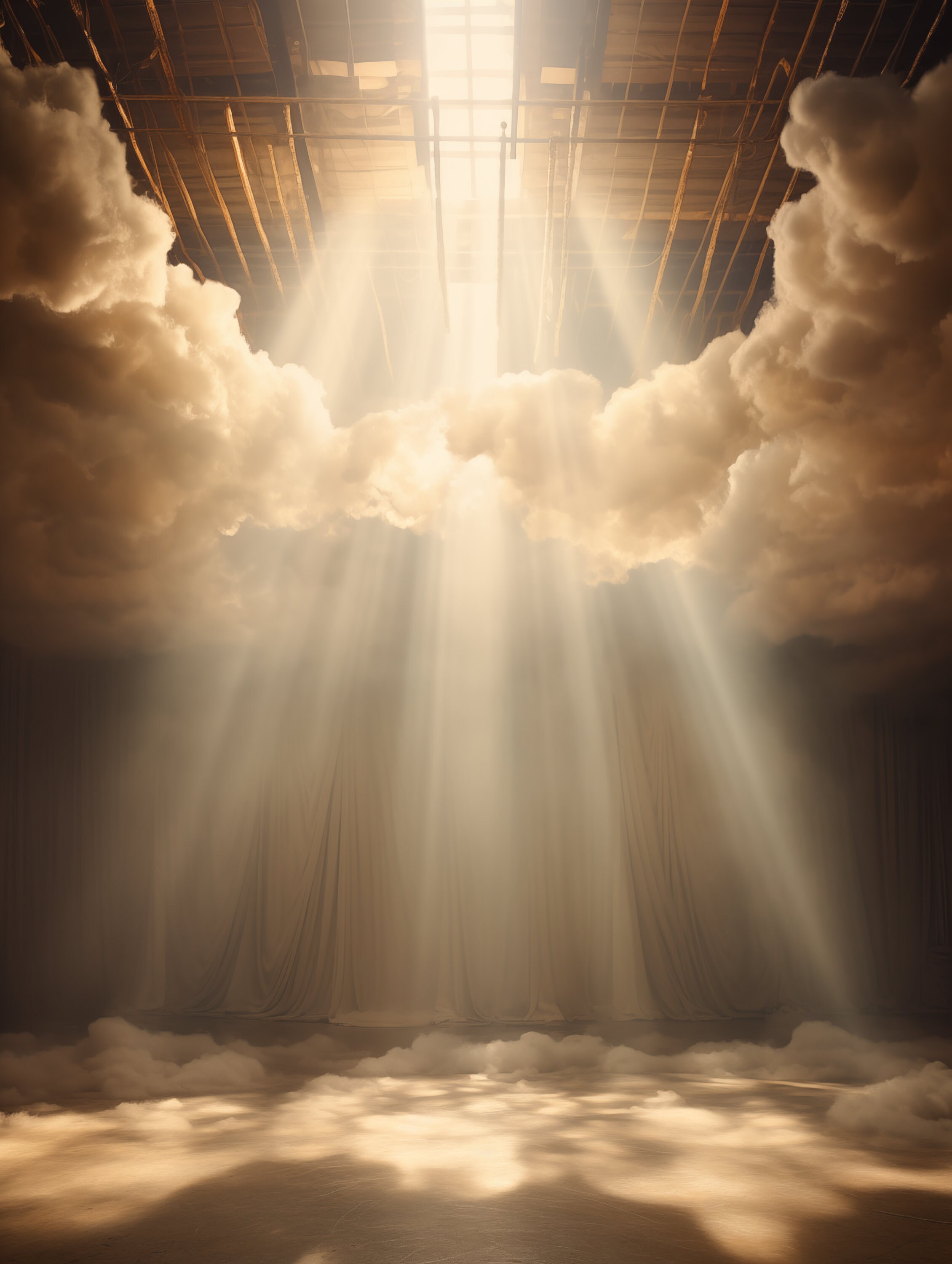 Heavenly Light Digital Backdrops, Ethereal Cloudscape, Divine ...