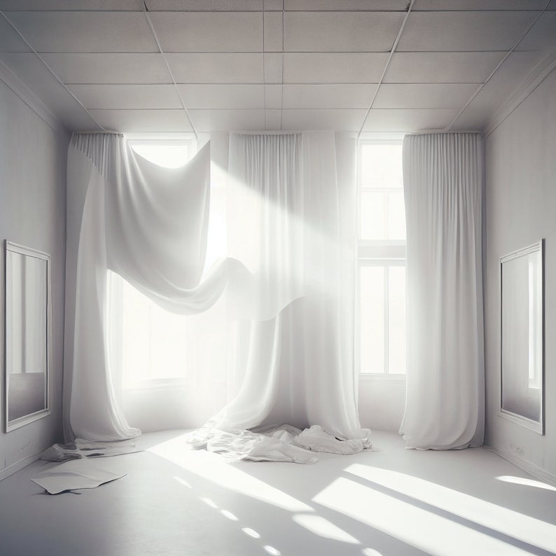 8 Backlit Window Backdrops White Curtain Digital Photo - Etsy