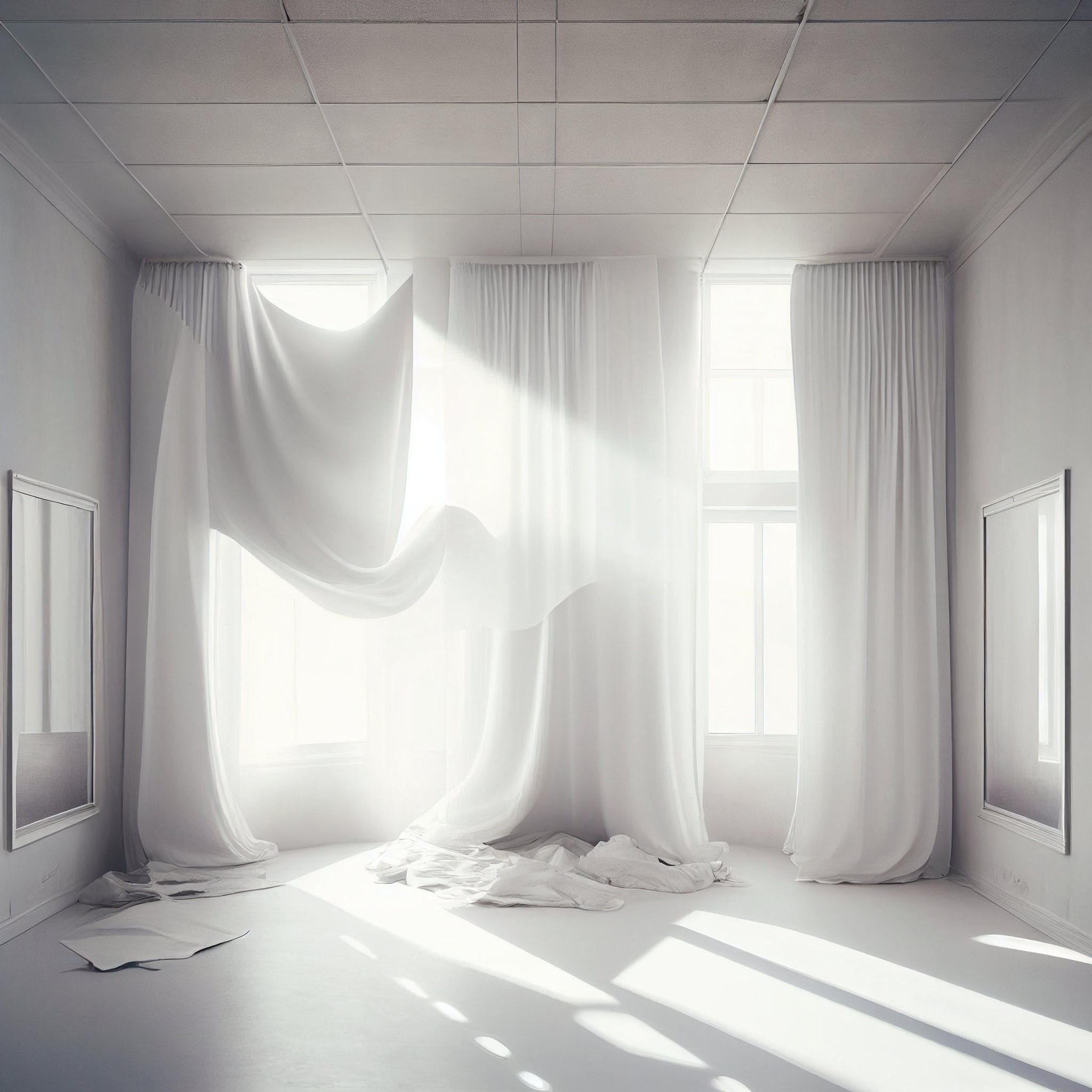 8 Backlit Window Backdrops White Curtain Digital Photo - Etsy Australia