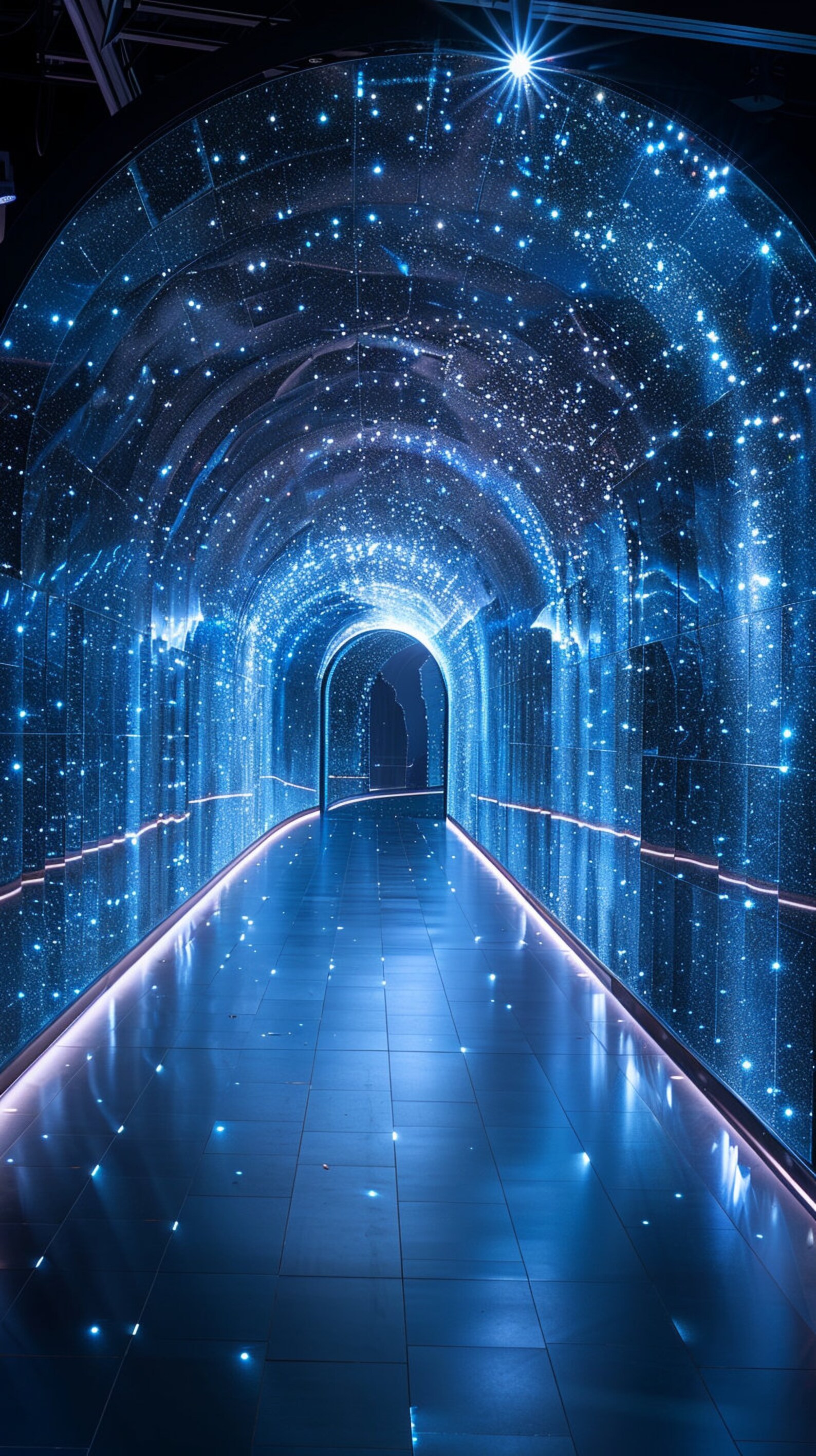 Starry Corridor Digital Backdrop,celestial Dreamscape Background ...