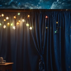 Enchanted Night Sky Backdrop - Celestial Starry Photography Background ...