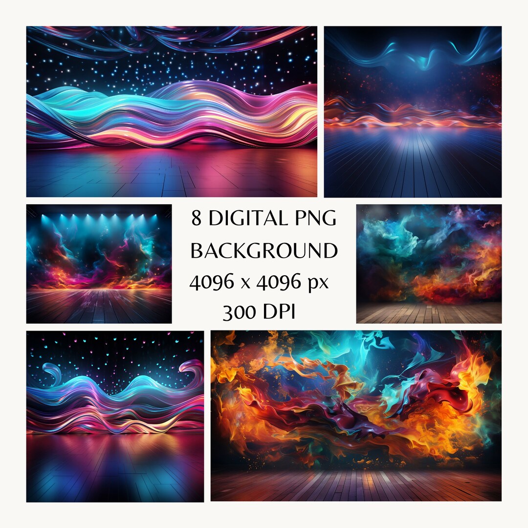 Digital Lights Backdrops, Colorful Digital Lights Photo Backgrounds for ...