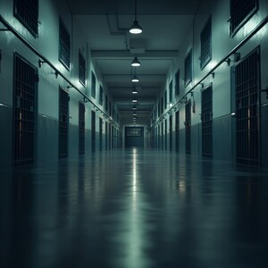 Dark Prison Digital Backdrop, Abandoned Jail Cell Background, Moody ...