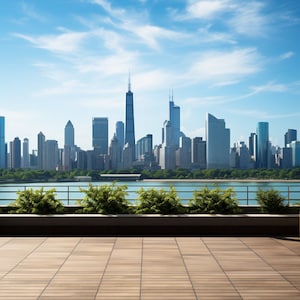 8 City Skyline Backdrops, Digital Photo Backgrounds for Photoshop,city Skyline Photoshop Overlay ...