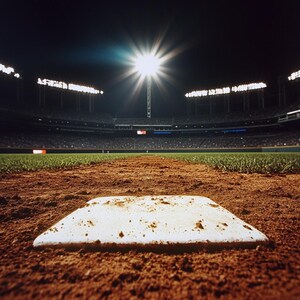 Baseball Field Backdrop With Night Lights, Sports Photography ...
