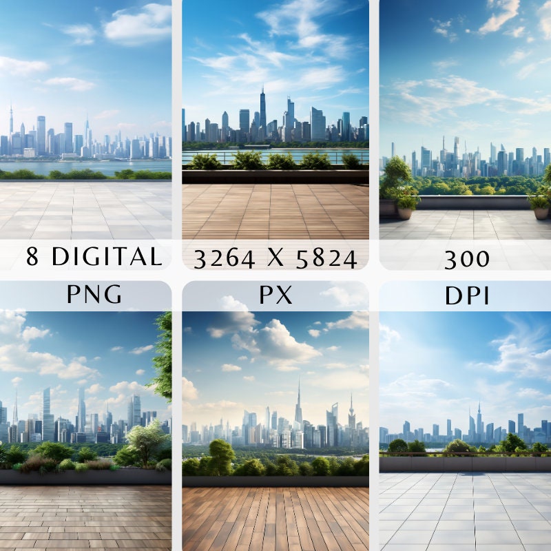 Skyline Backdrop - Etsy