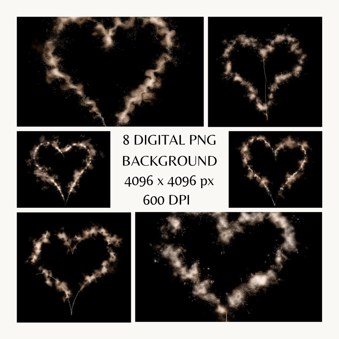 Stardust Heart Overlay, Maternity Overlay, Wedding Overlay, Romantic ...