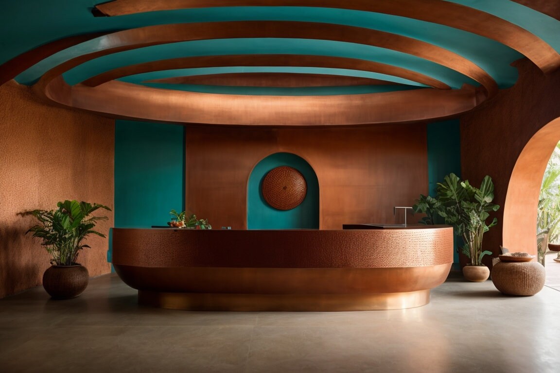 Digital Background Minimalist Reception Area | Modern Office Photo ...