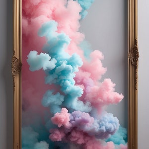 Maternity Wedding Portrait Digital Background frame Pastel Smoke ...