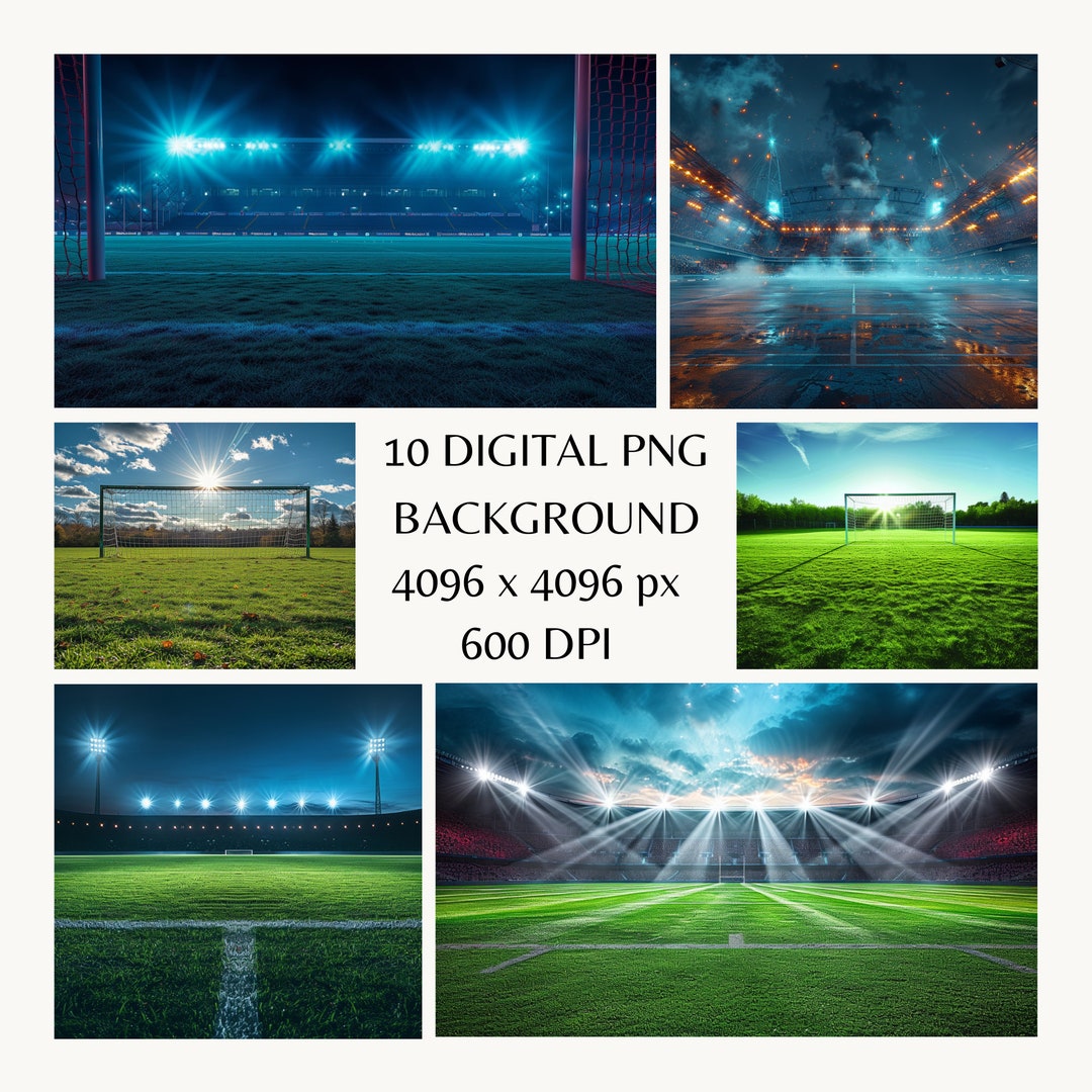 Soccer Stadium Digital Backdrops, Soccer Match Ambience, Sports ...