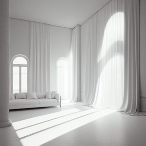 8 Backlit Window Backdrops, White Curtain Digital Photo Backgrounds for ...