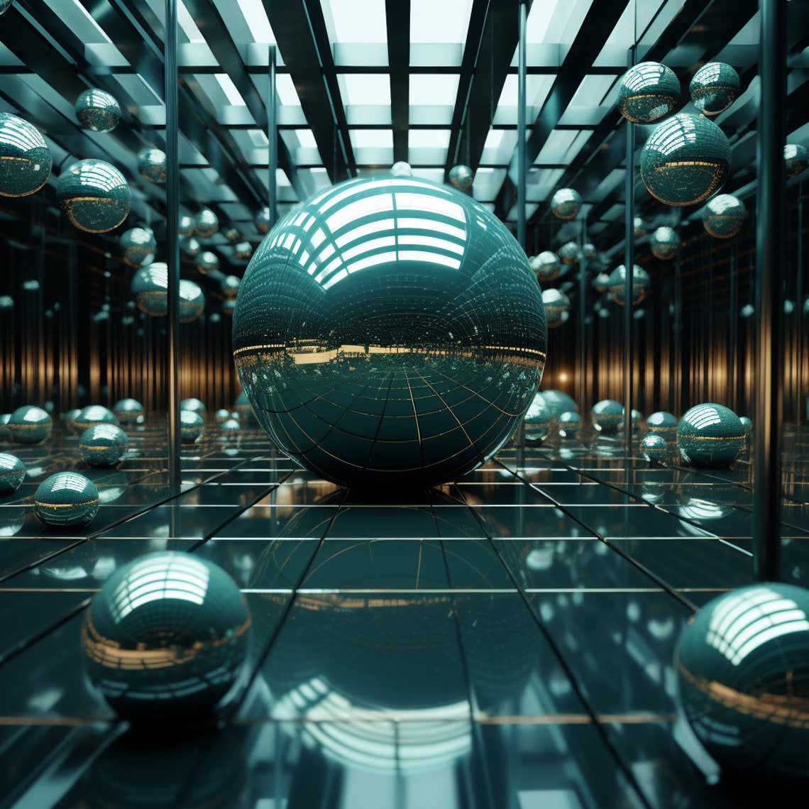 Reflective Ball Backdrop Overlays,digital Backgrounds for Photoshop ...