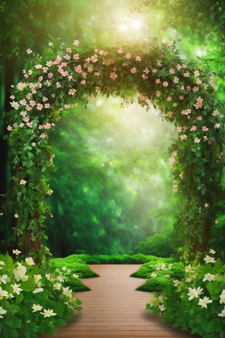 Enchanting Forest Path Digital Backgrounds for Photoshop - Ideal for ...