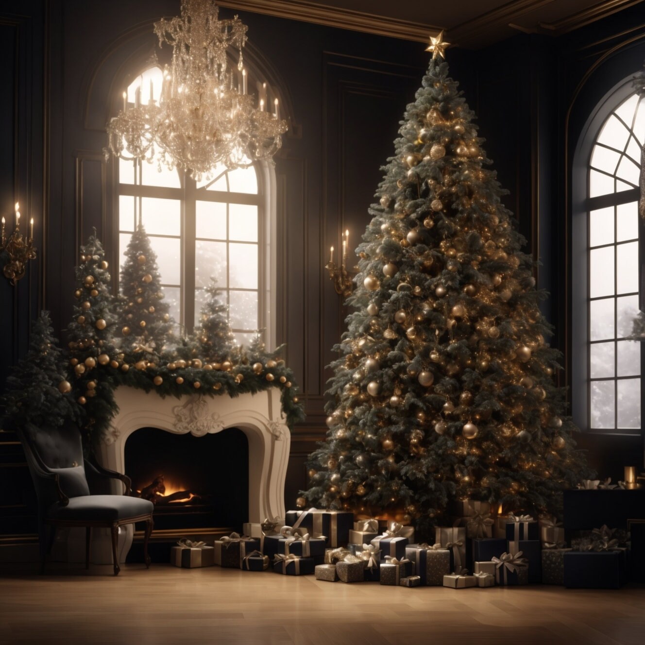 35 Diverse Christmas Tree Backgrounds: Spark Joy in Every Holiday Photo ...