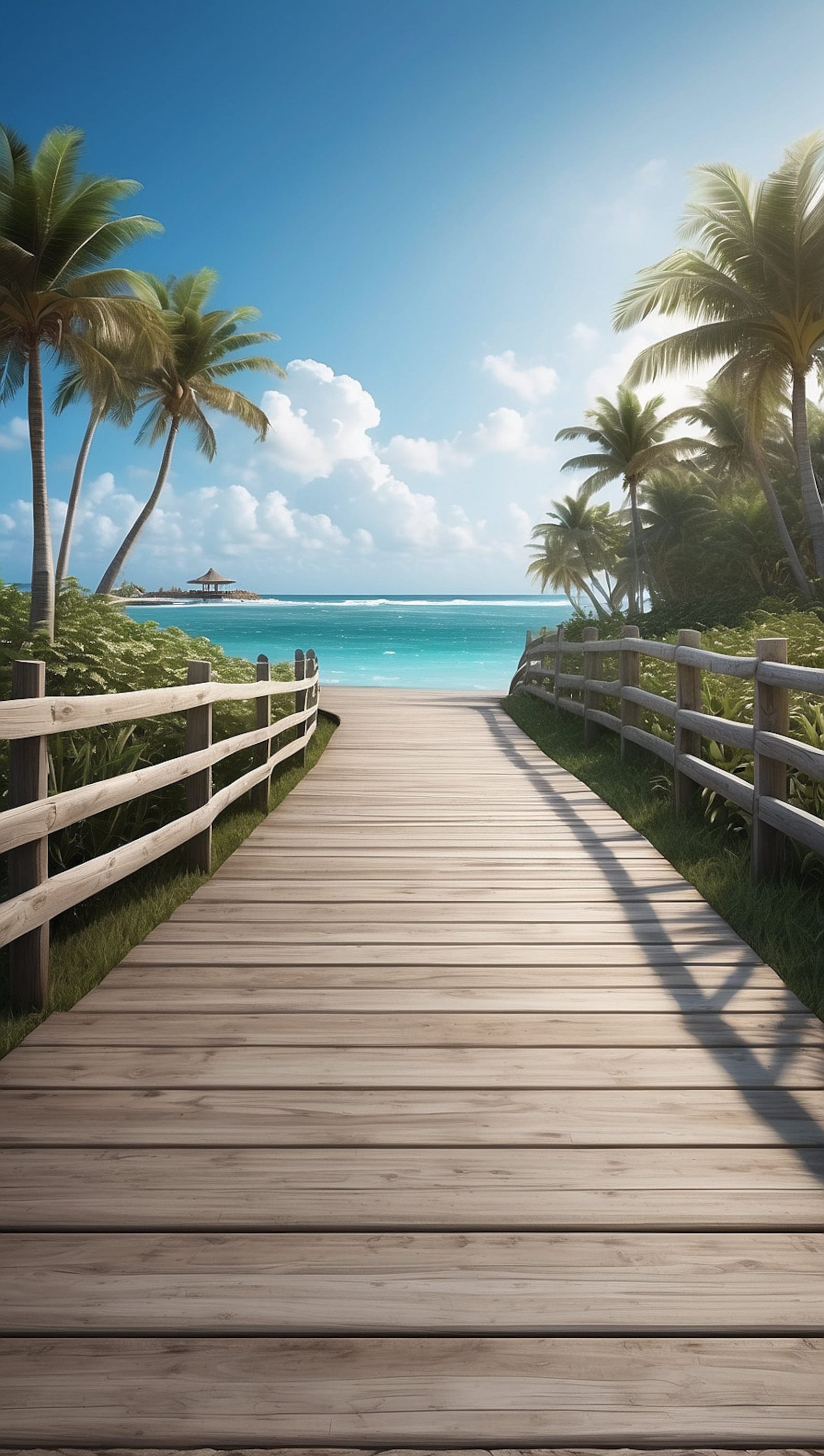 Beach Boardwalk Photography Digital Background | Coastal Photo Overlay ...