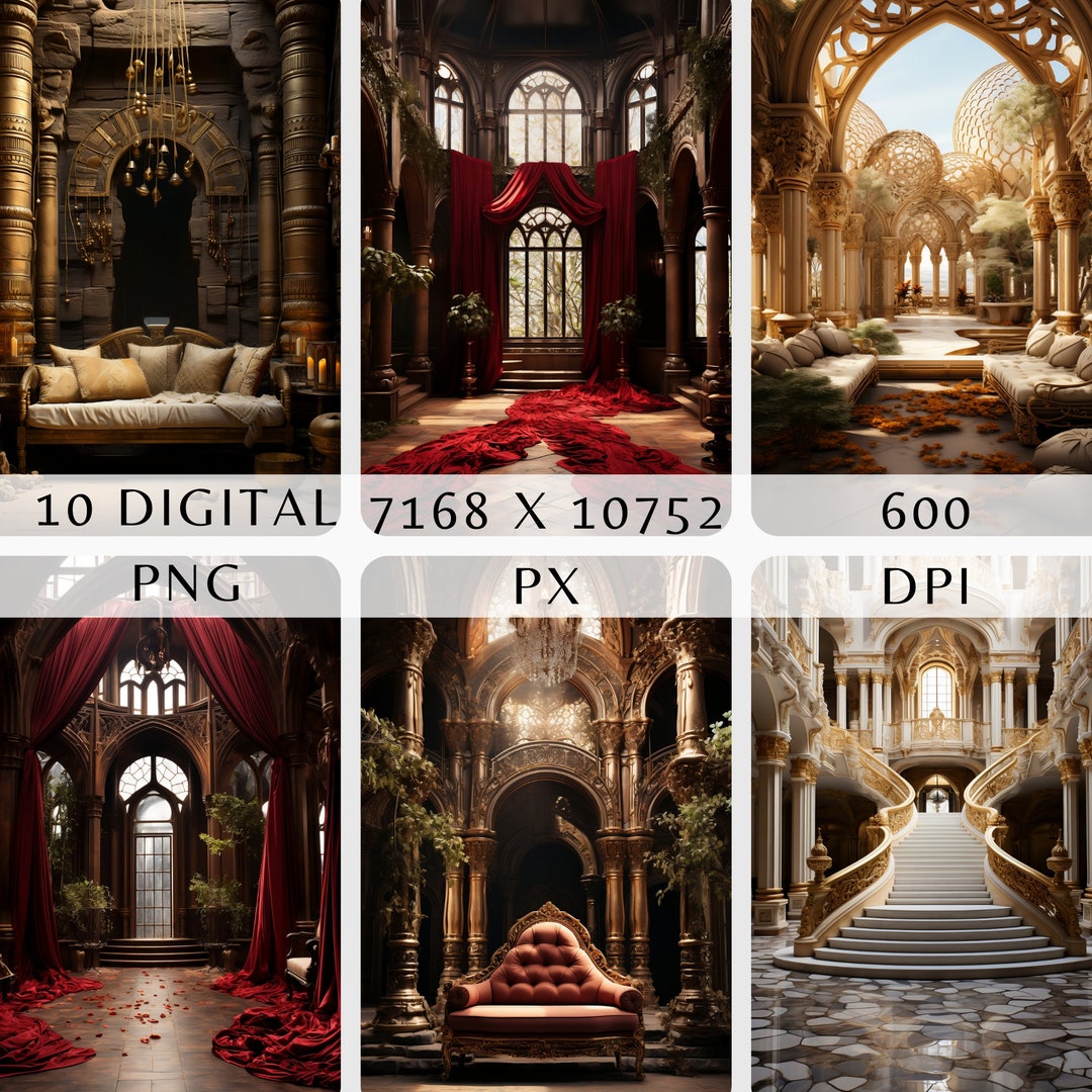 Nubian Splendor - Opulent African Mansion Backdrops for Timeless ...