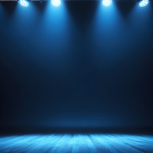 Blue Spotlight Background | Professional Stage Lighting Backdrop ...