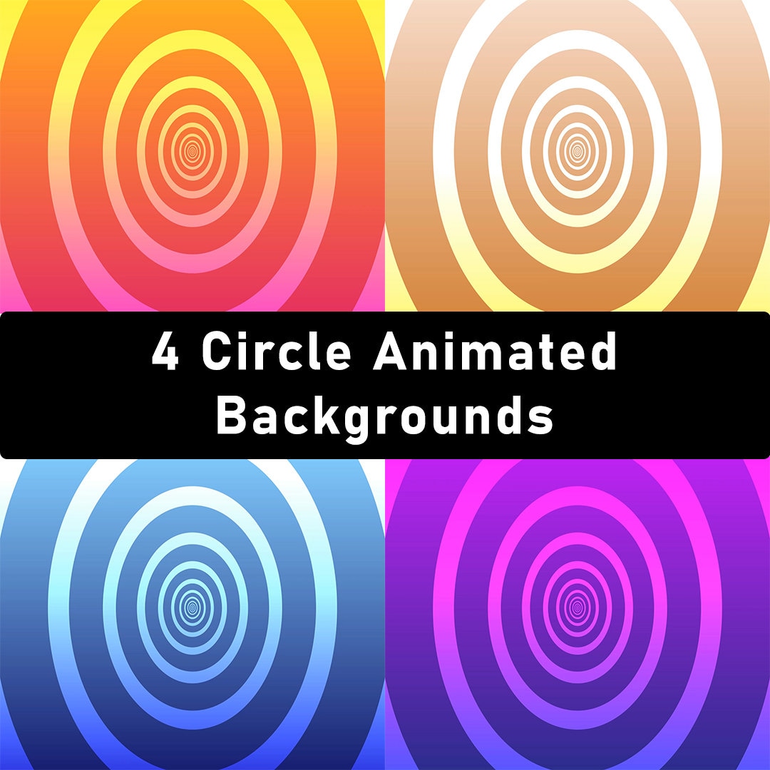 Animated Circle Digital Background | Youtube Video Overlay, Motion ...