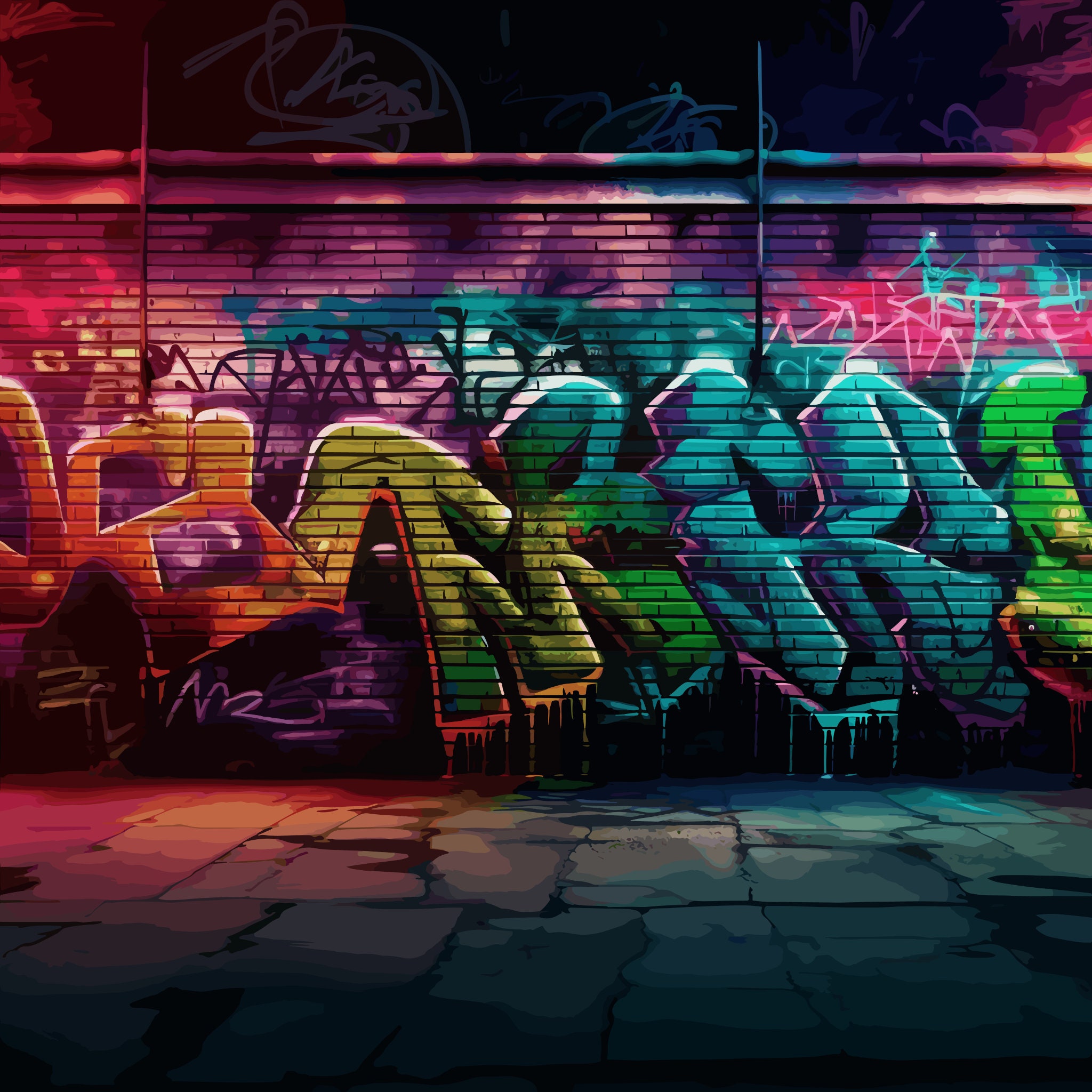 15 Urban Graffiti Digital Backdrop Set for Photography Graffiti ...