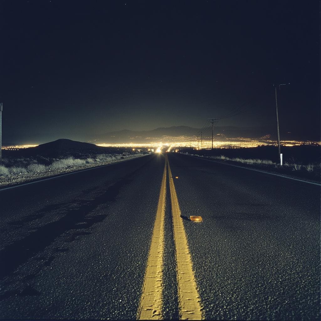 Open Road Photography Backdrop, Night Highway Cityscape Background ...