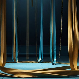 Luxurious Stage Backdrops With Floating Ribbons, Elegant Event Design ...