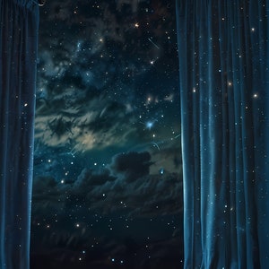 Enchanted Night Sky Backdrop - Celestial Starry Photography Background ...