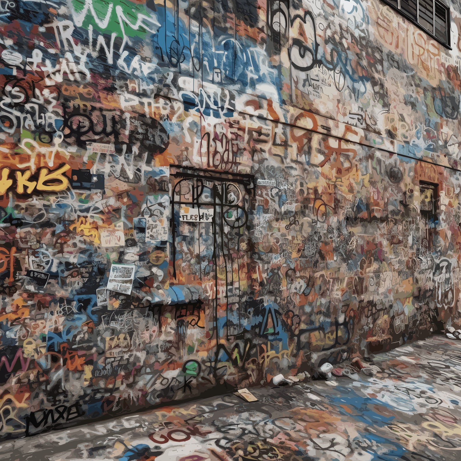 15 Urban Graffiti Digital Backdrop Set for Photography Graffiti ...