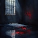 Dark Prison Digital Backdrop, Abandoned Jail Cell Background, Moody ...