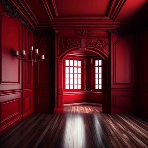 Red Room Backdrop Red Room Overlay Photoshop Background Beautiful ...