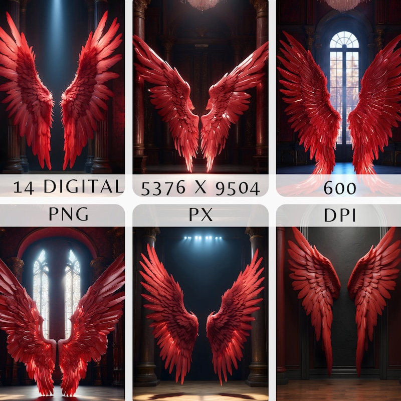 Red Heavenly Background - Etsy