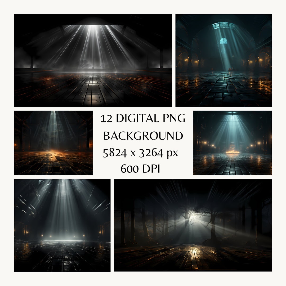Mystical Lighting Backdrop Backdrops | Enchanted Cathedral and Bridge ...